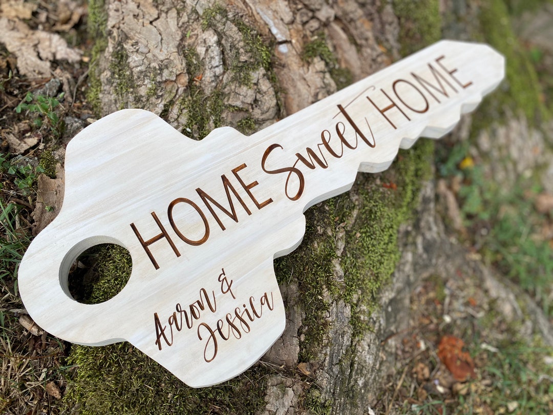 Couple’s Home Sweet Home Key, New Home Key, Realtor Gift for Client ...