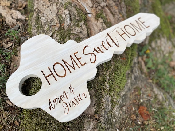 Couples Home Sweet Home Key New Home Key Realtor Gift for | Etsy