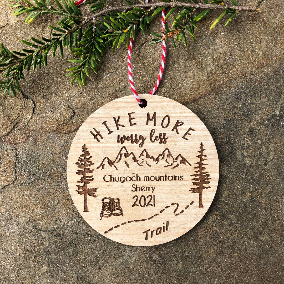 Hiking Christmas Ornament, National Park Hiking, Gifts for Hikers ...