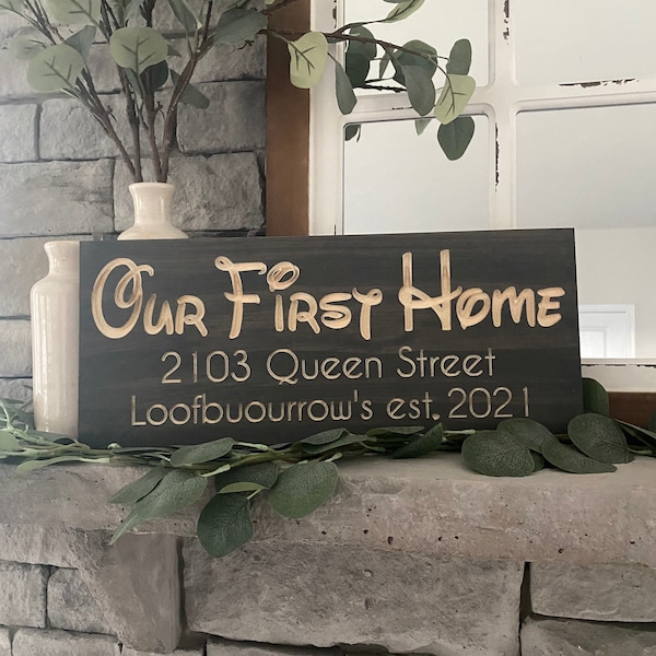 Our First Home Sign - Etsy