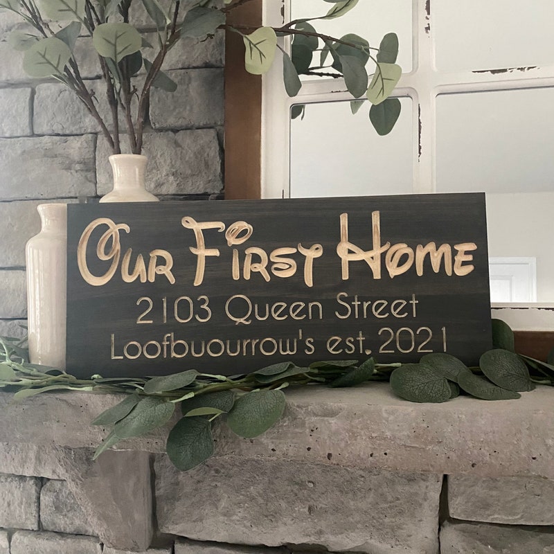 Our First Home Sign - Etsy