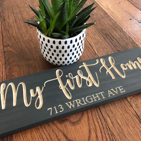 First Home Sign - Etsy