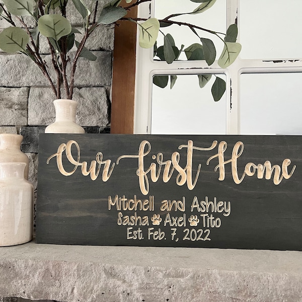 Our First Home - Etsy