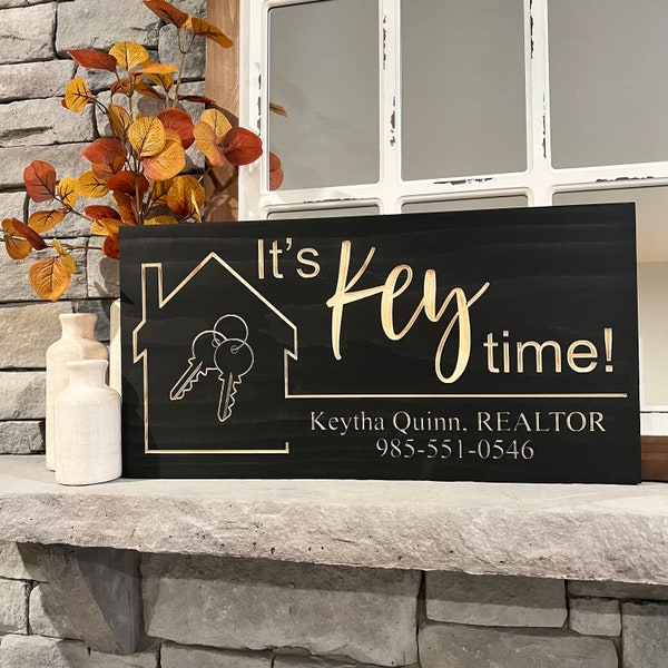 Realtor Key Sign - Etsy