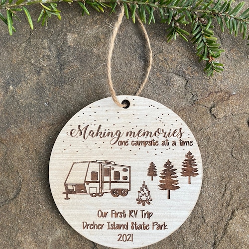 Travel Trailer Personalized Camper Ornament Camping Gift - Etsy