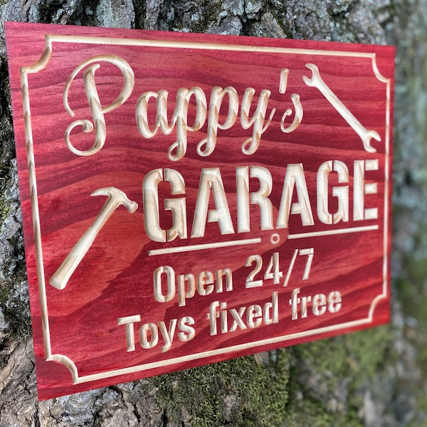 Wood Garage Sign - Etsy