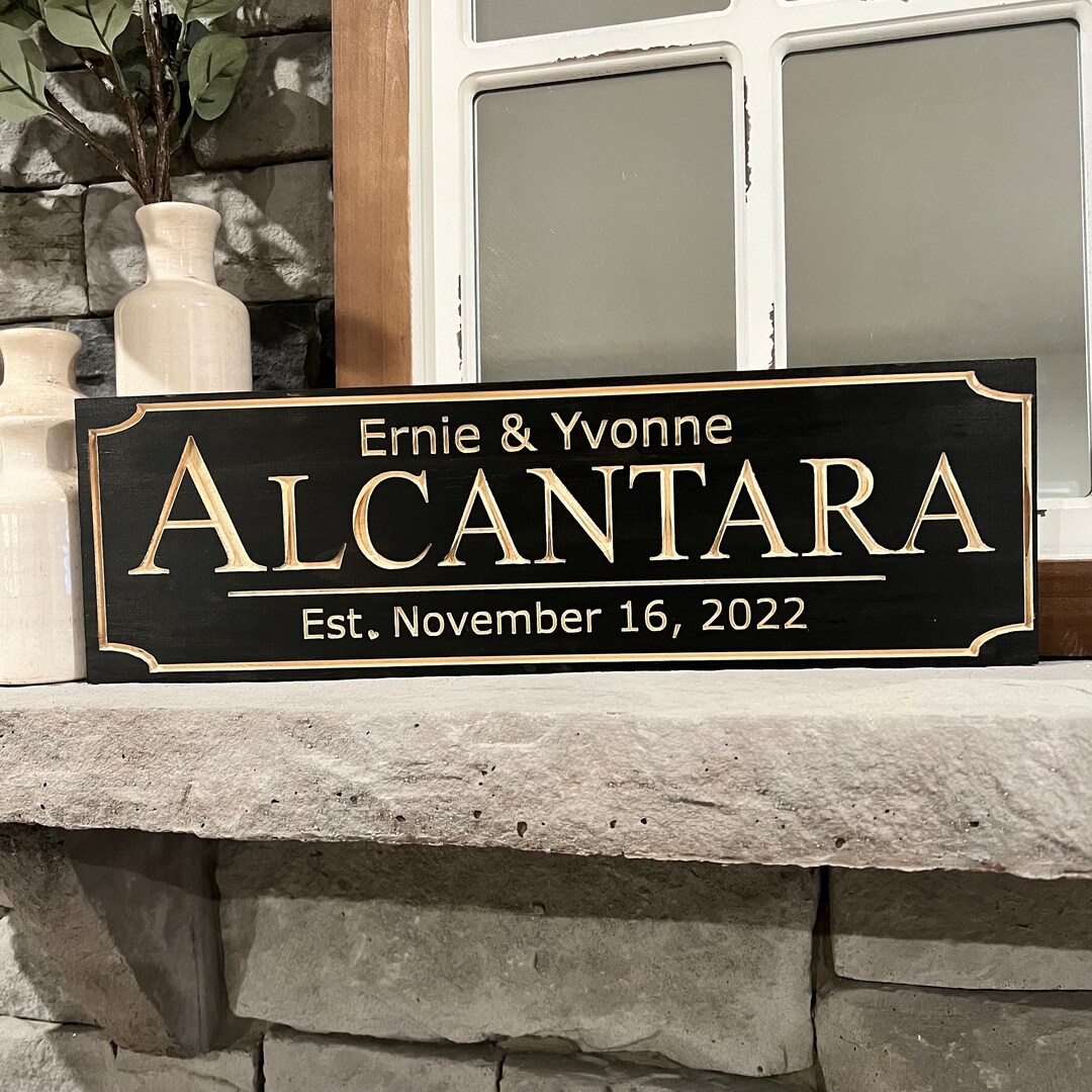 Custom Carved Wood Wedding Sign: Personalized Newlywed Gift - Etsy