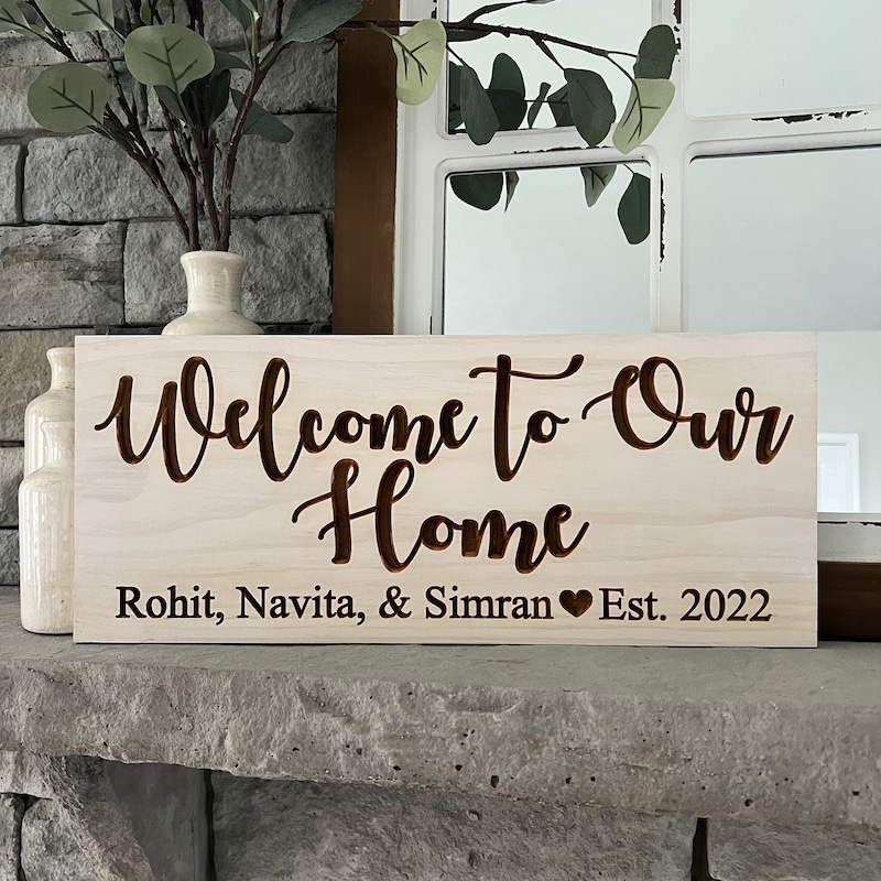 Welcome to Our Home Sign - Etsy