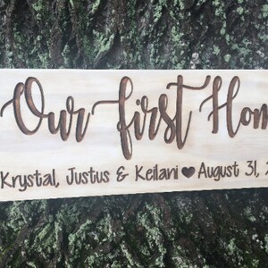 Our First Home, New Home, First Home Gift, Realtor Gift, Housewarming ...