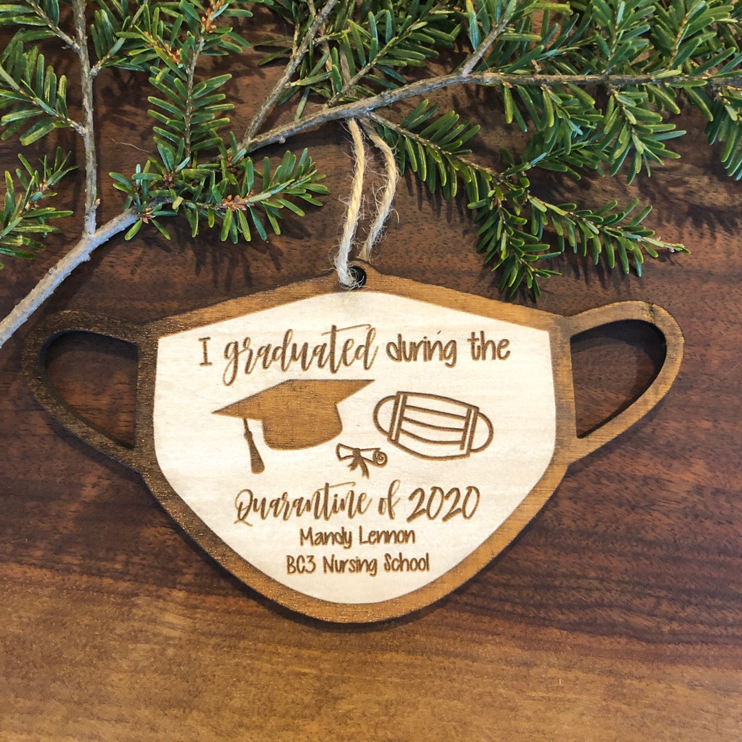 Quarantine Graduation Mask, Graduation Gift, Graduation Ornament ...