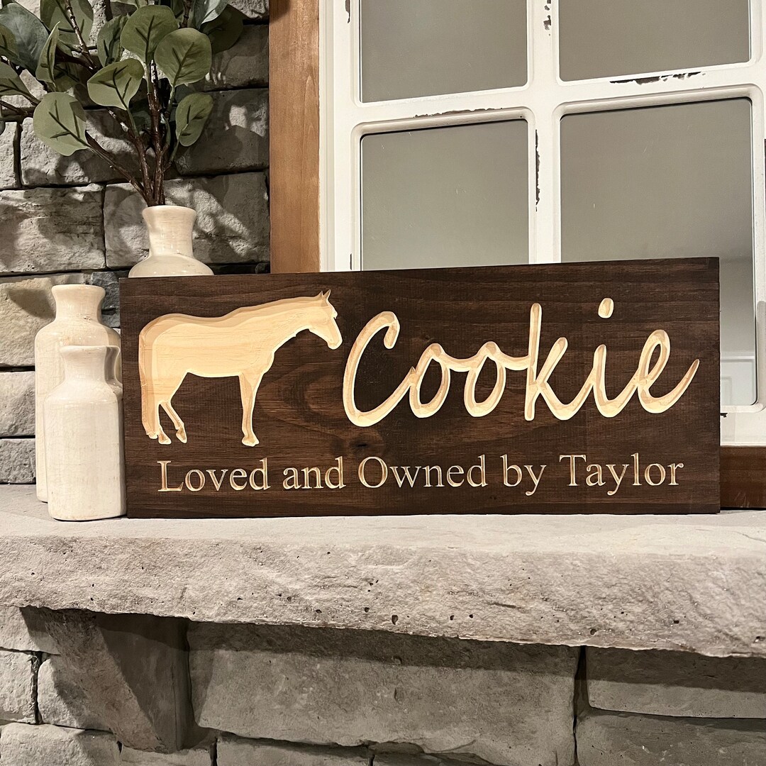 Horse Stall Sign, Custom Horse Sign, Horse Stall, Equestrian, Sign ...