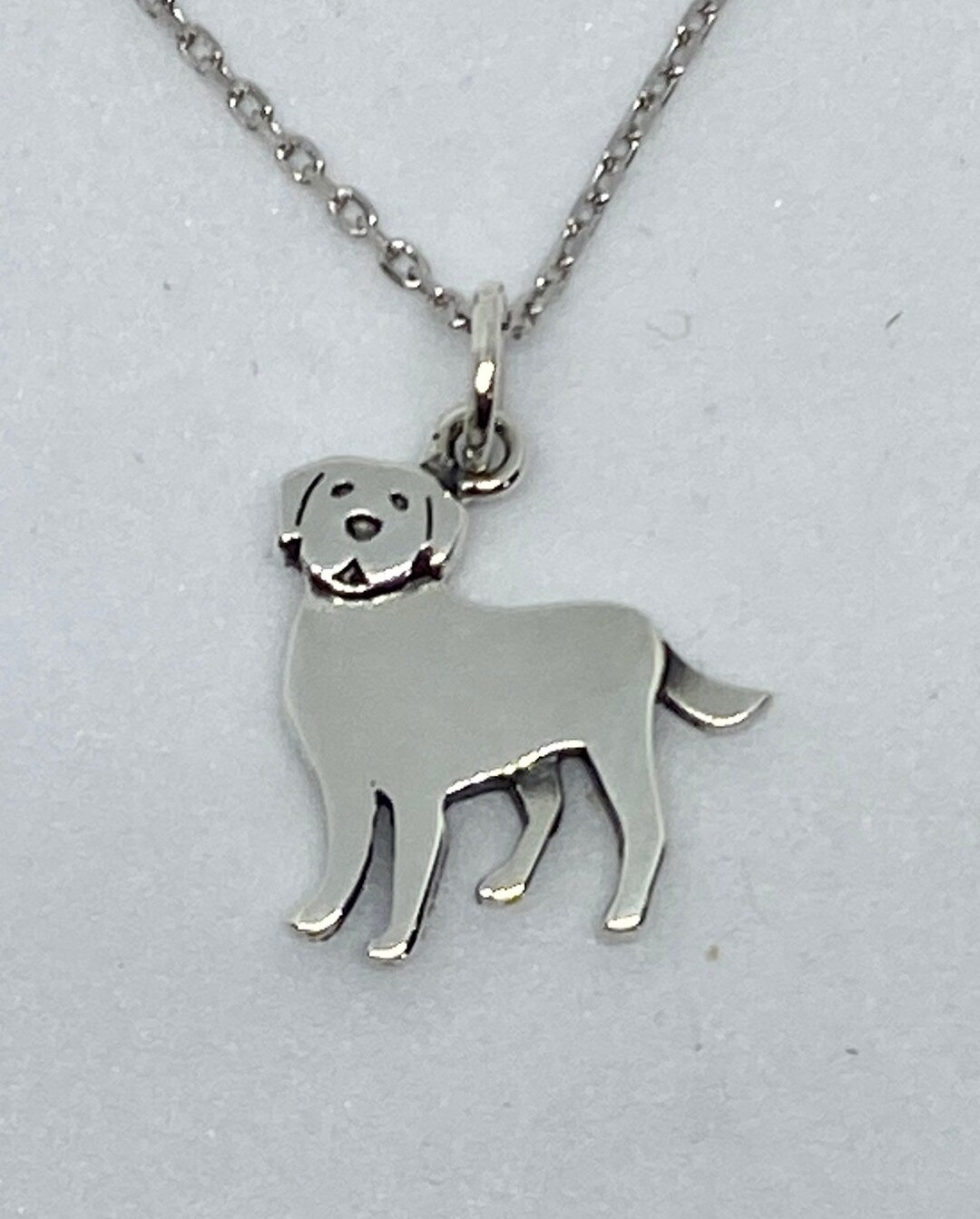 Sterling Labrador Lab Dog on Sterling Chain - Etsy