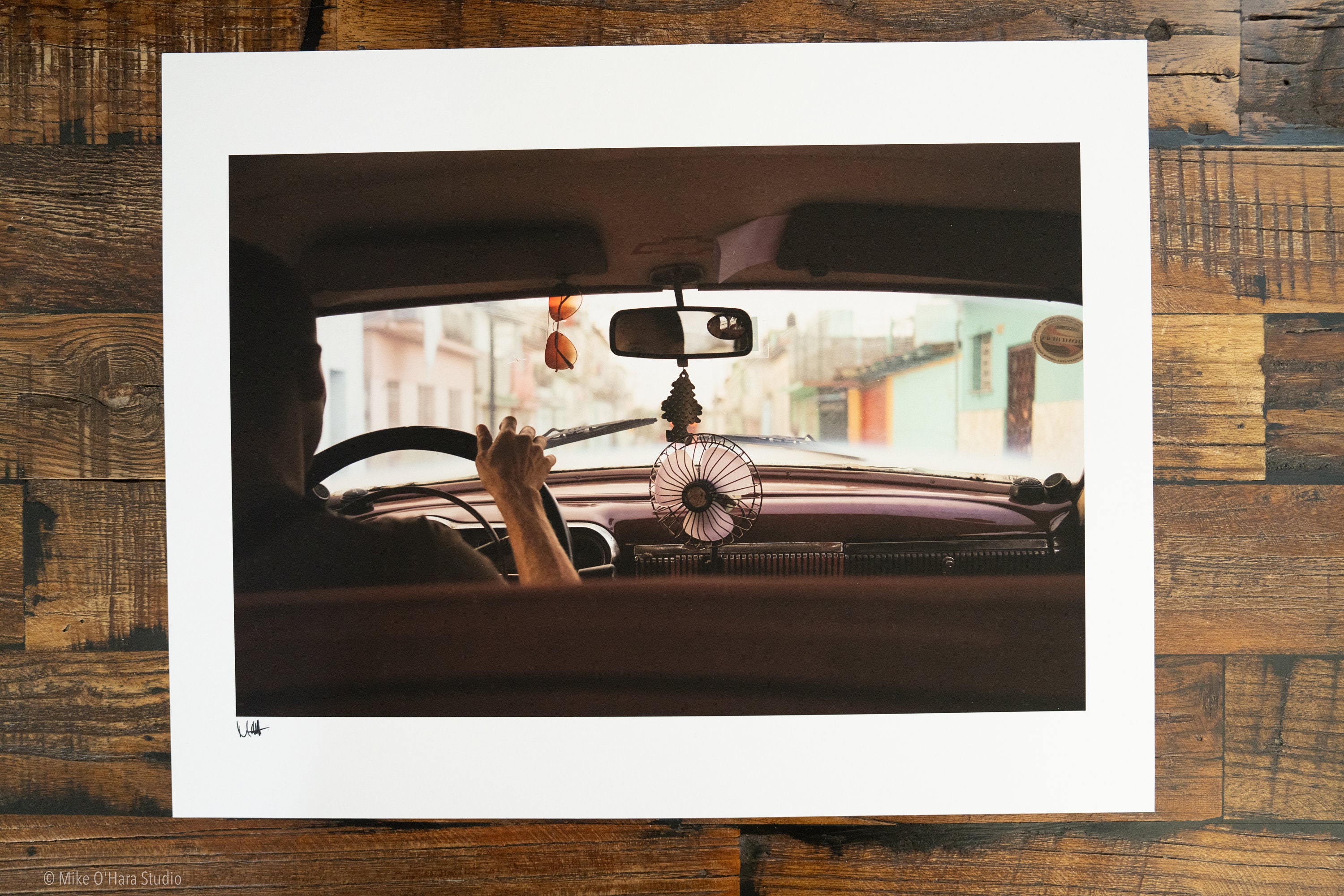Cuba Taxi Driver Print – Vintage Car, Havana Street Scene (signed) - Etsy