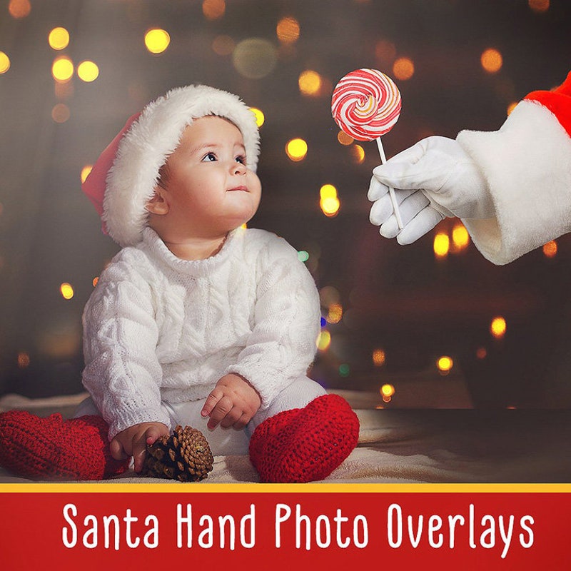Santa Hand Overlay - Etsy