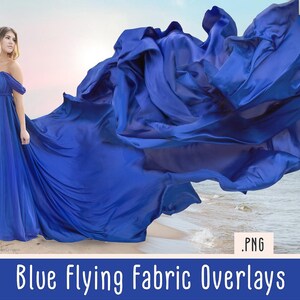 Blue Flying Fabric Overlays - Etsy