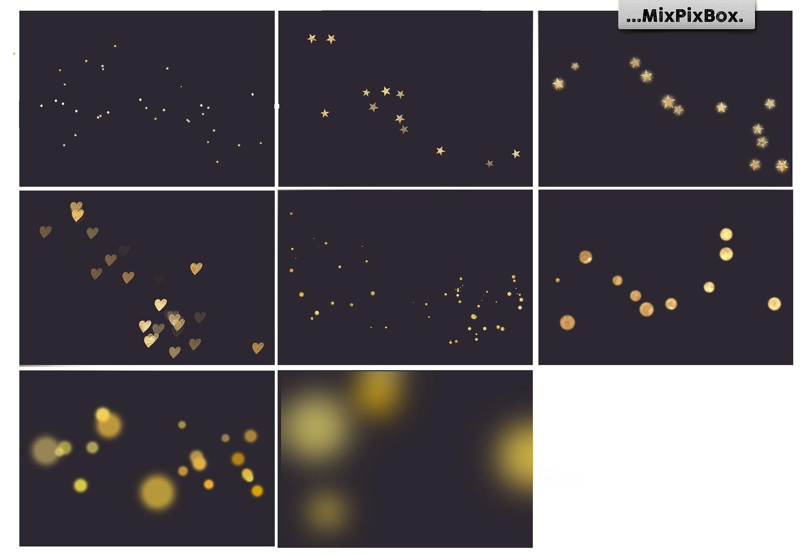 Gold Dust Photo Overlays - Etsy