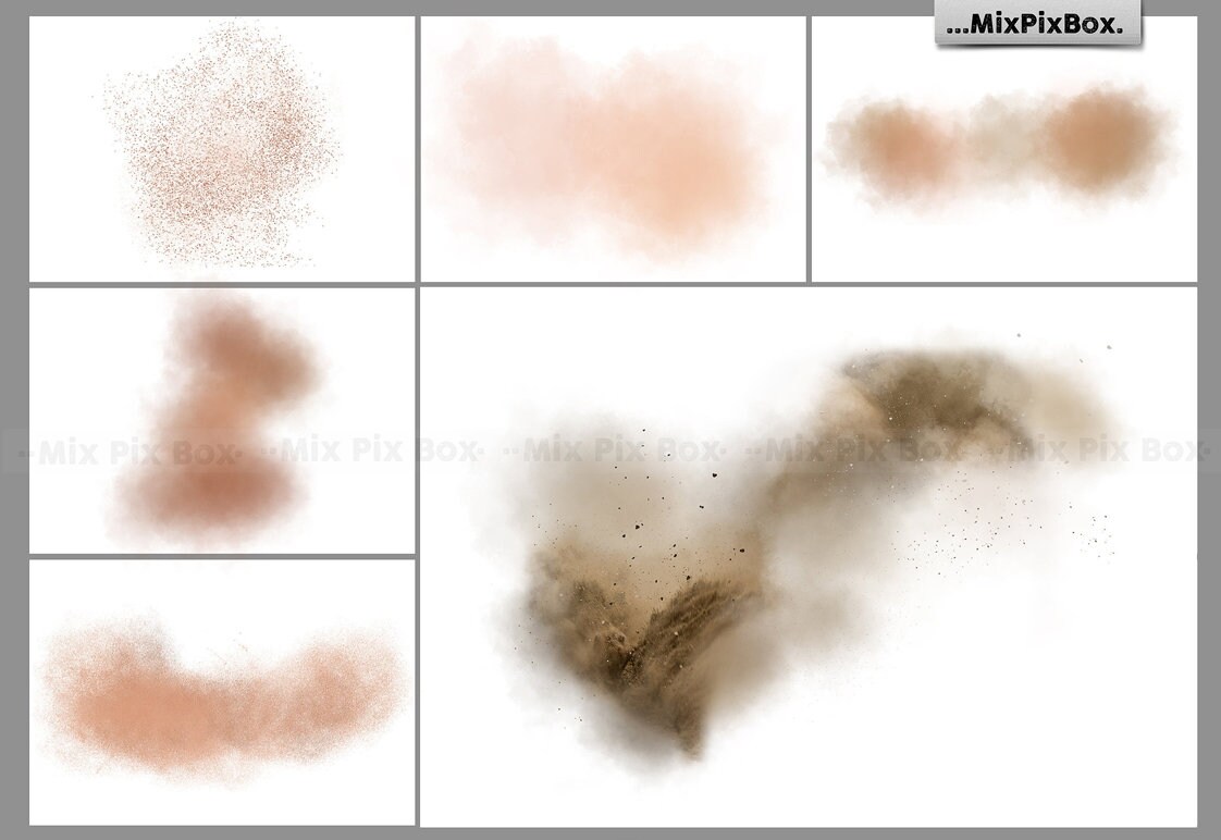 Dirt Explosion Photo Overlays - Etsy