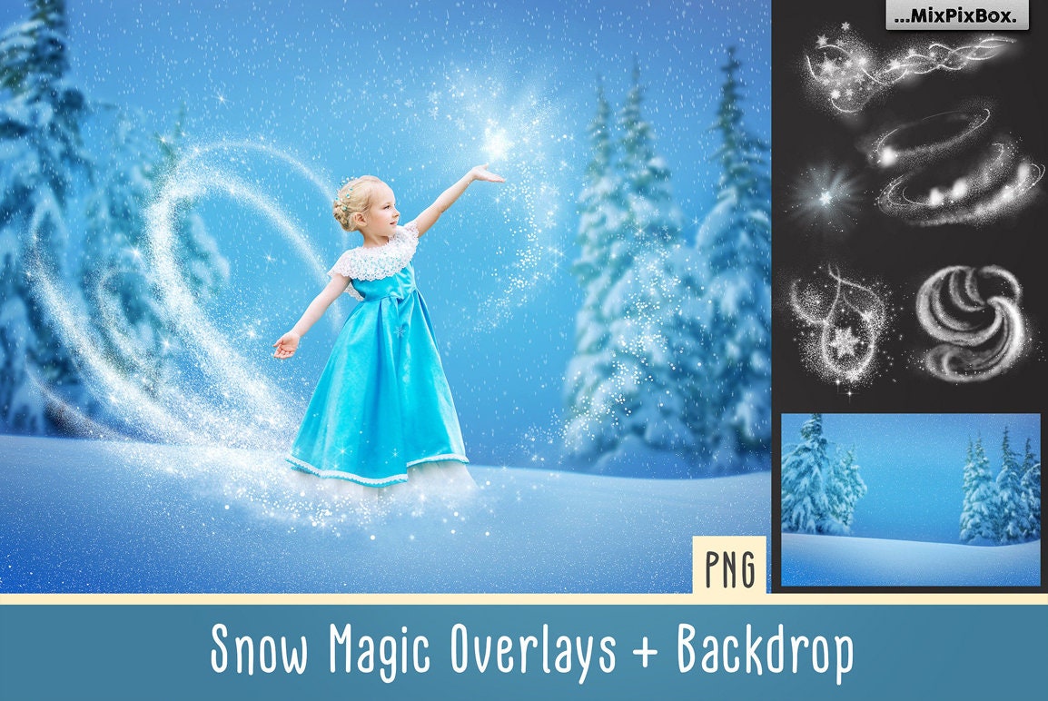 Snow Magic Overlays - Etsy
