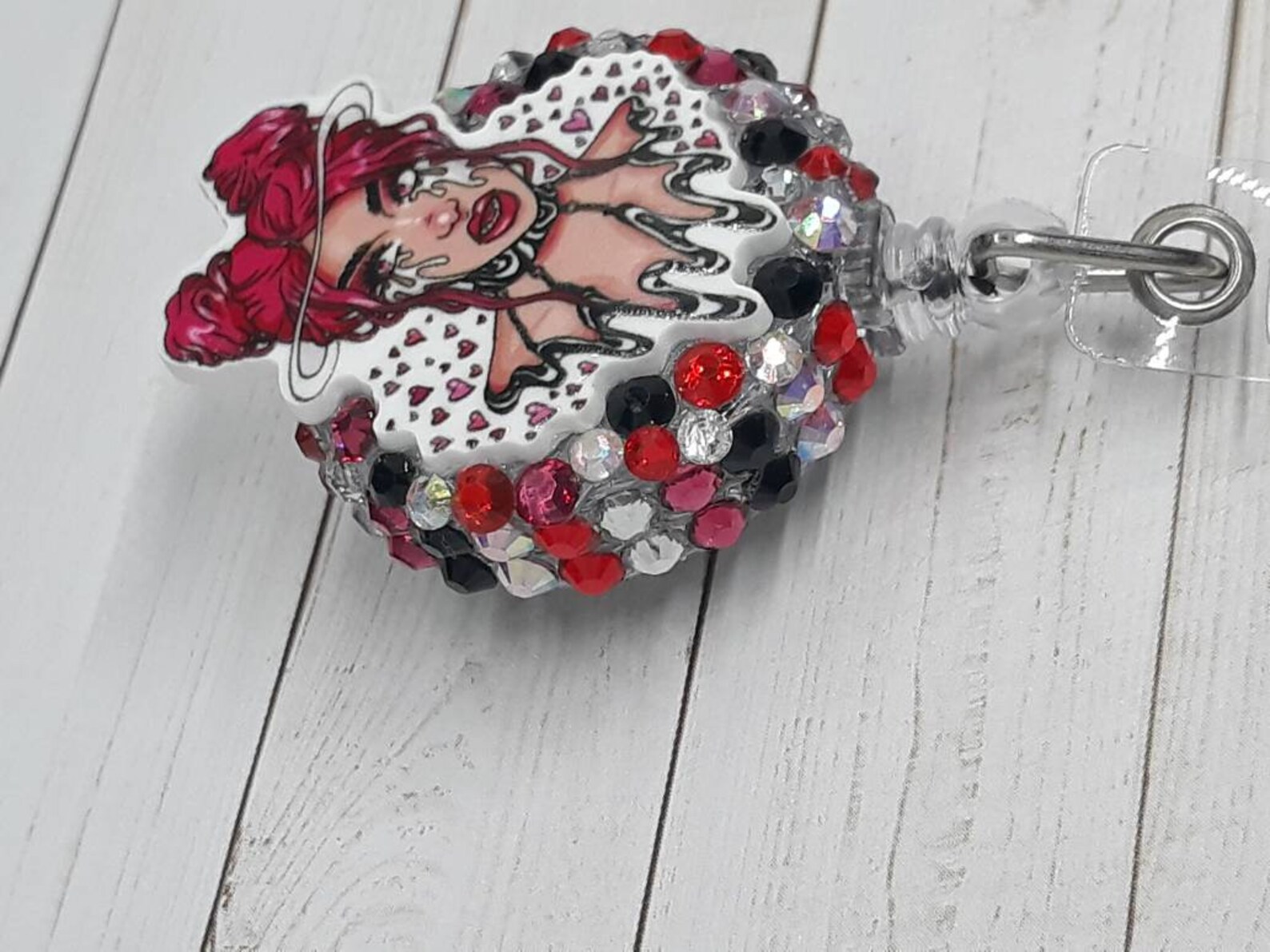 Goth Babes Bling Badge Reel/id Holder - Etsy