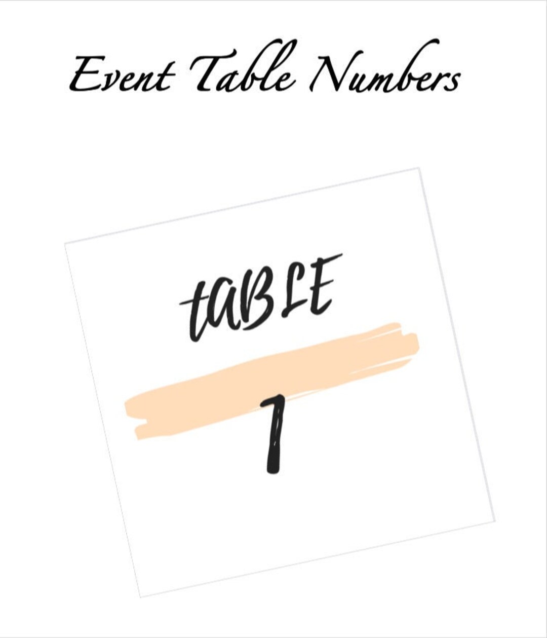 Peach Table Numbers 1-30 PDF Printable Download - Etsy