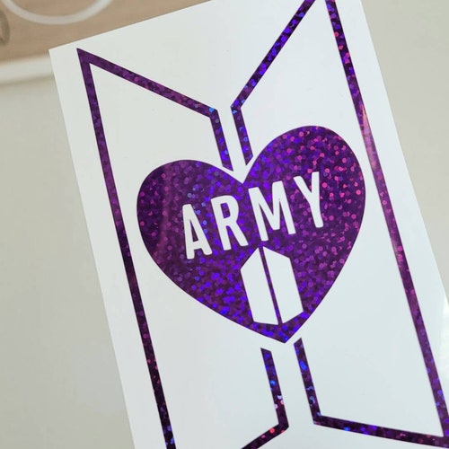 BTS Logo Decal BTS X ARMY Heart Decal Bts Laptop Decal | Etsy