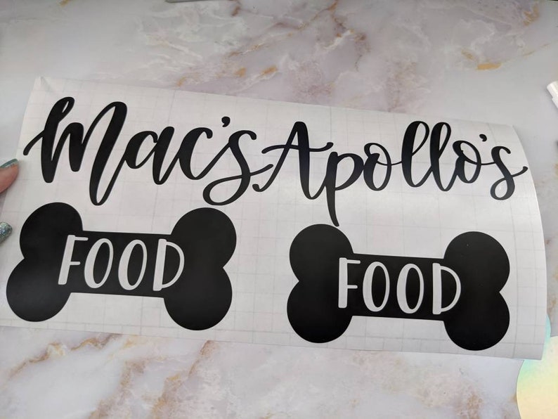 Dog Food Container Vinyl Decal Pet Food Decal Dog Food | Etsy