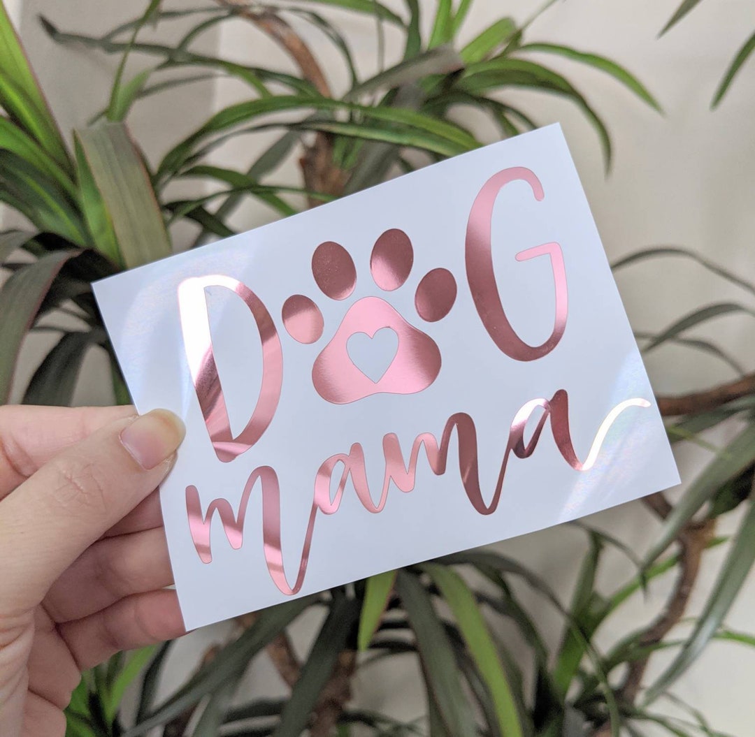 Dog Mama Vinyl Decal Dog Mom Decal Car Window Laptop - Etsy
