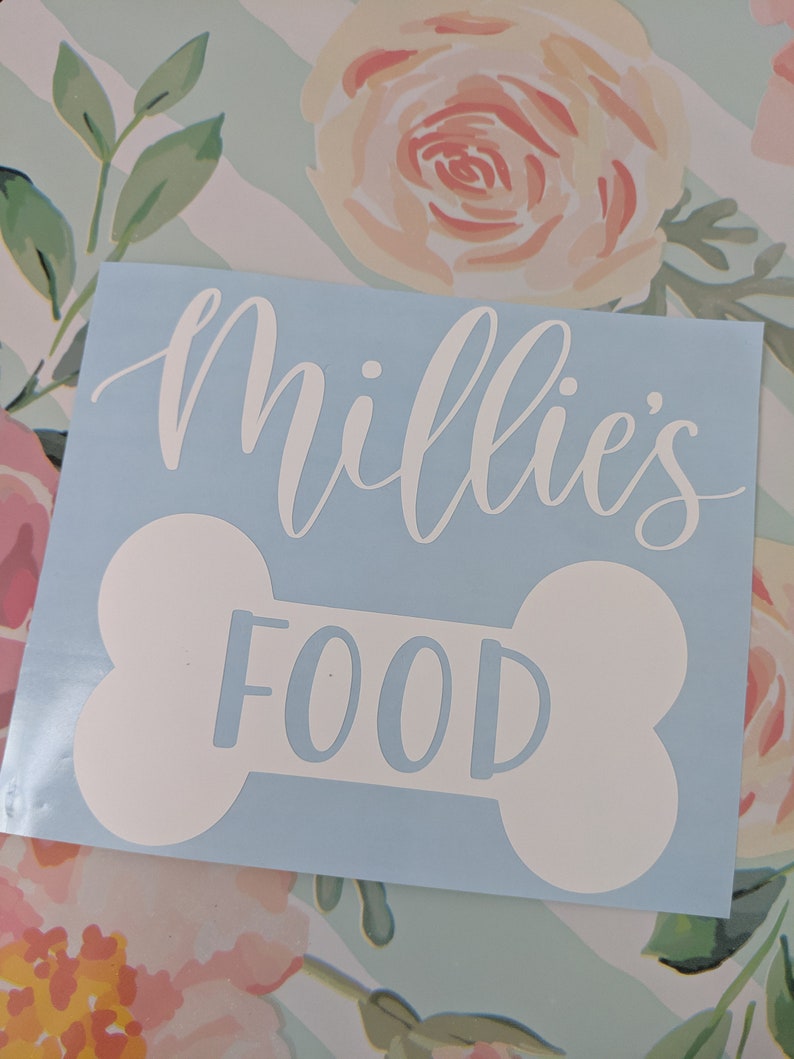 Dog Food Container Vinyl Decal Pet Food Decal Dog Food - Etsy