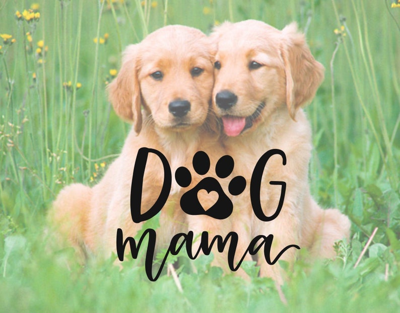 Dog Mama Vinyl Decal Dog Mom Decal Car Window Laptop - Etsy