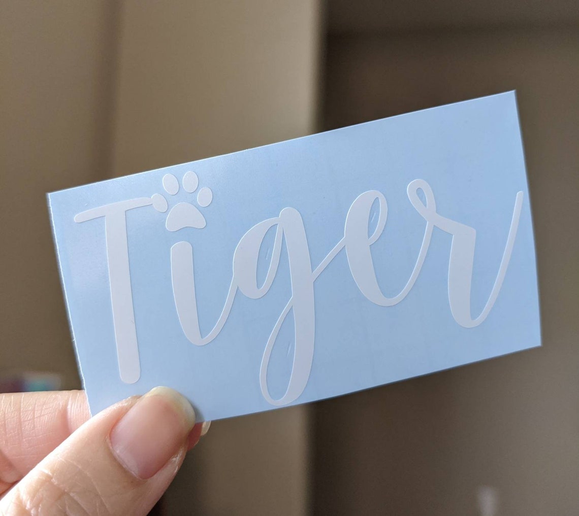 Pet Food Bowl Vinyl Decal Dog Food Bowl Decal Personalized | Etsy