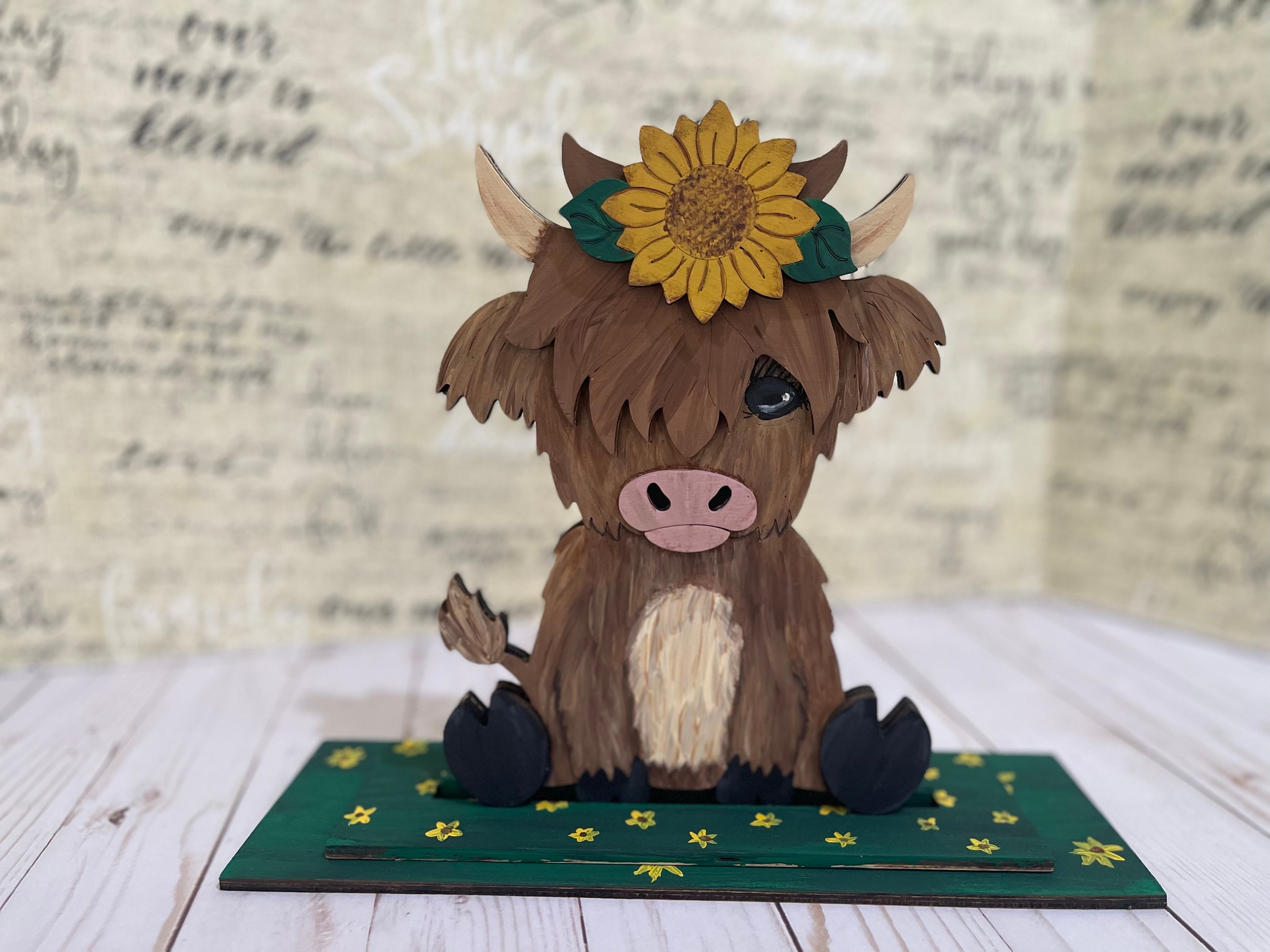 Highland Cow Shelf Sitter - Etsy