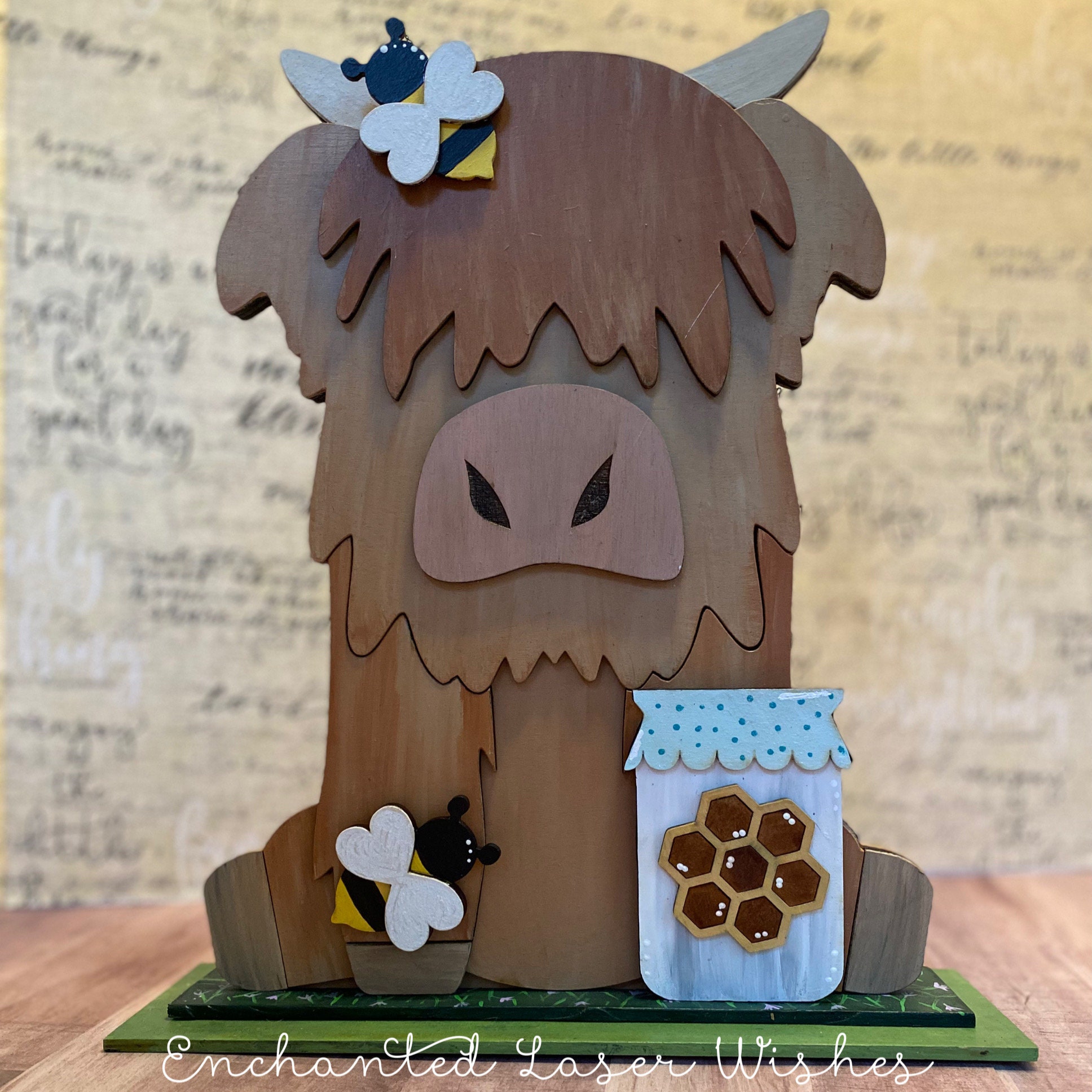 Highland Cow Interchangeable Shelf Sitter - Etsy