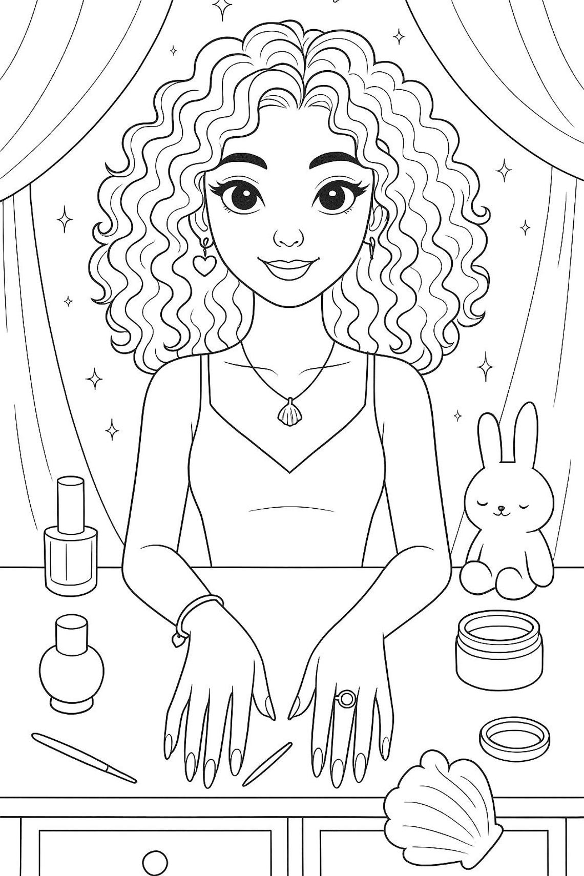 Makeover Coloring Pages - Etsy