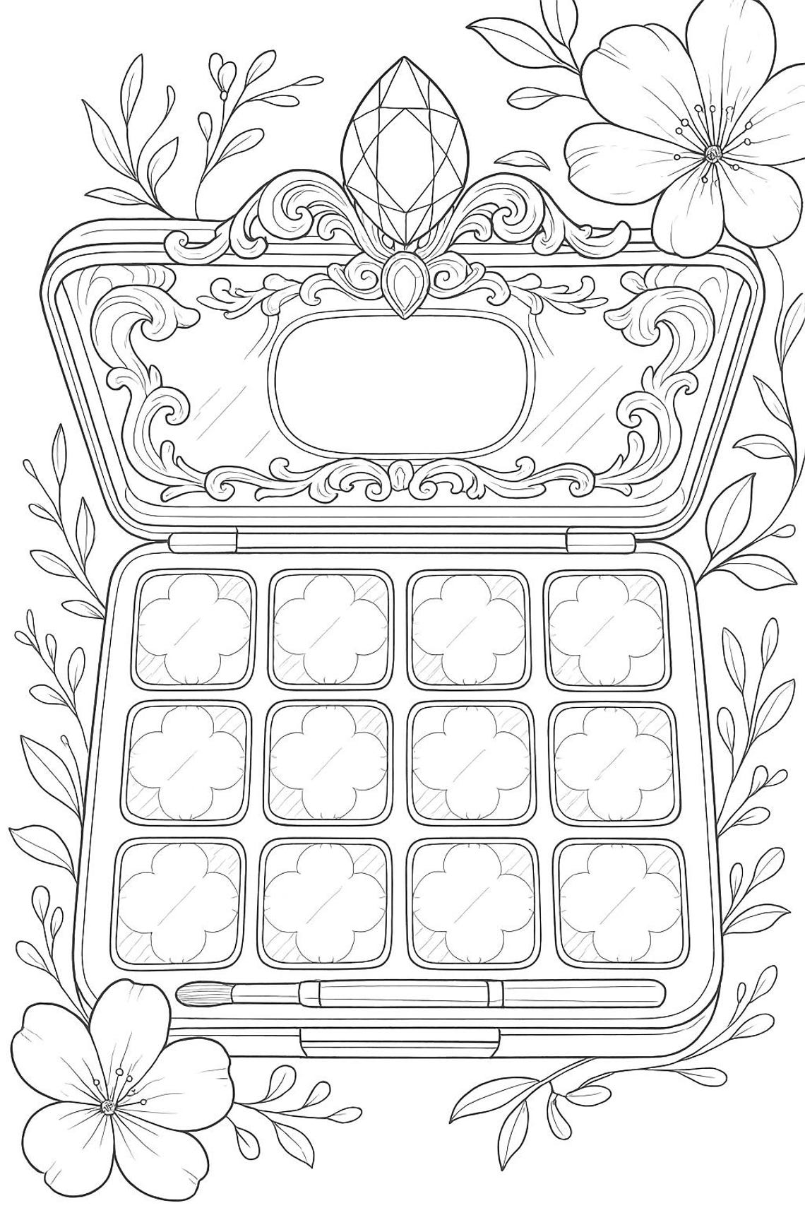 Makeover Coloring Pages - Etsy