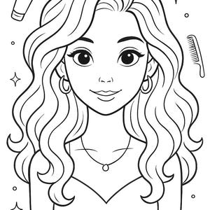 Makeover Coloring Pages - Etsy