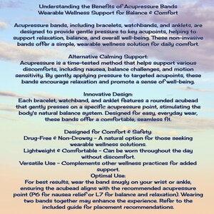 Adjustable Acupressure Band – Stress Relief Wristband for Relaxation ...