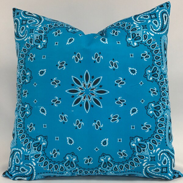 Turquoise Western Pillow - Etsy