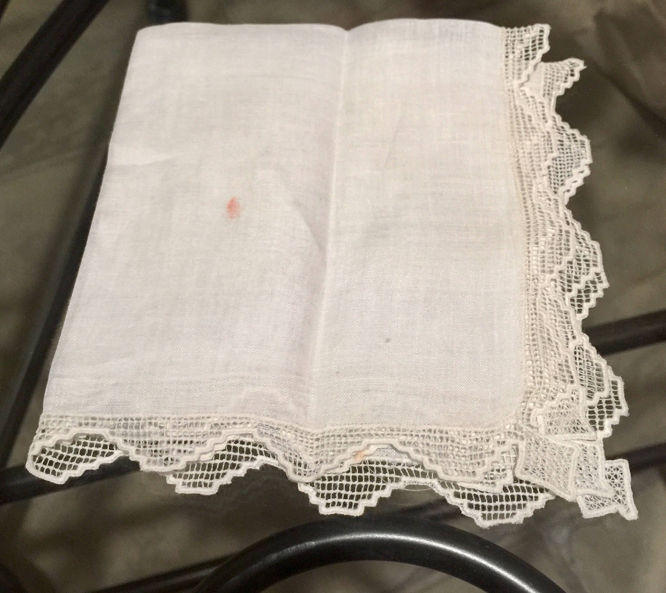 Vintage Rare Handkerchief Embroidered With Initials no Lace Trim. - Etsy