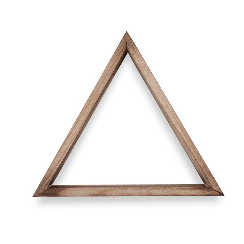 Rustic State Dante Wall Mount Triangle Wooden Box Geometric | Etsy