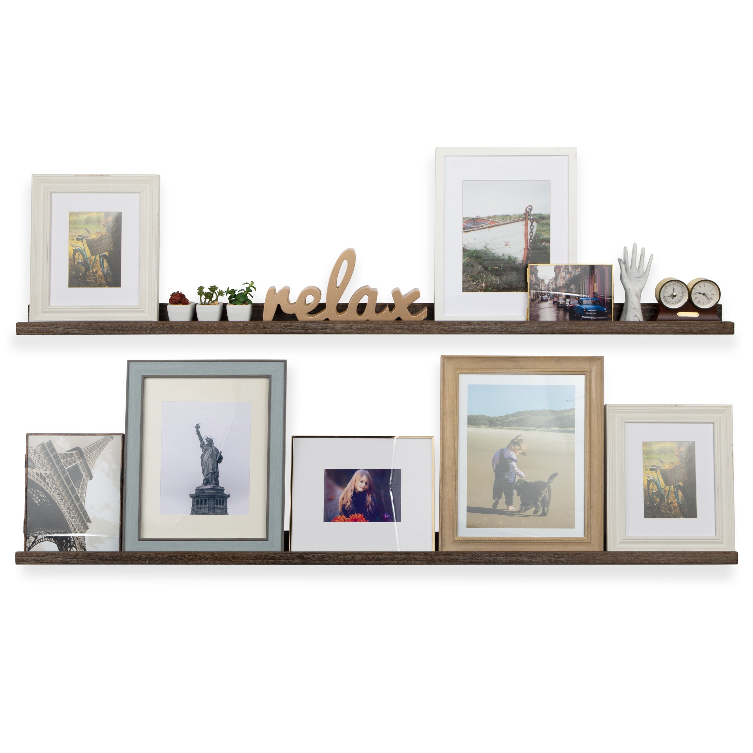 Rustic State Ted Wall Mount Extra Long Narrow Picture Ledge - Etsy