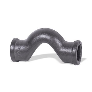 Rustic State Industrial Plumbing Gooseneck Connector Iron Pipe Rust ...