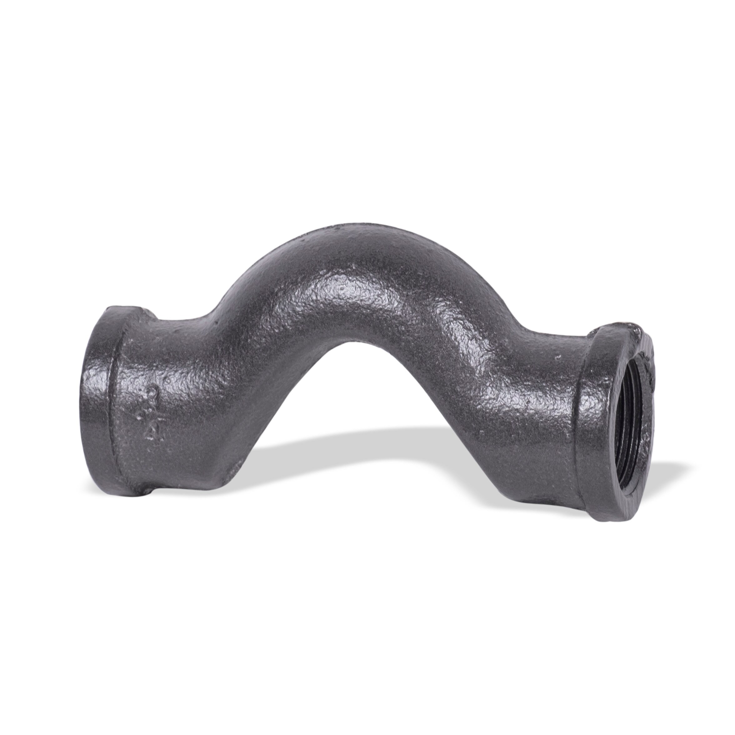 Rustic State Industrial Plumbing Gooseneck Connector Iron Pipe | Etsy