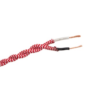 Rustic State Twisted 18/2 Cloth Fabric Electrical Cord 10 Feet Vintage ...