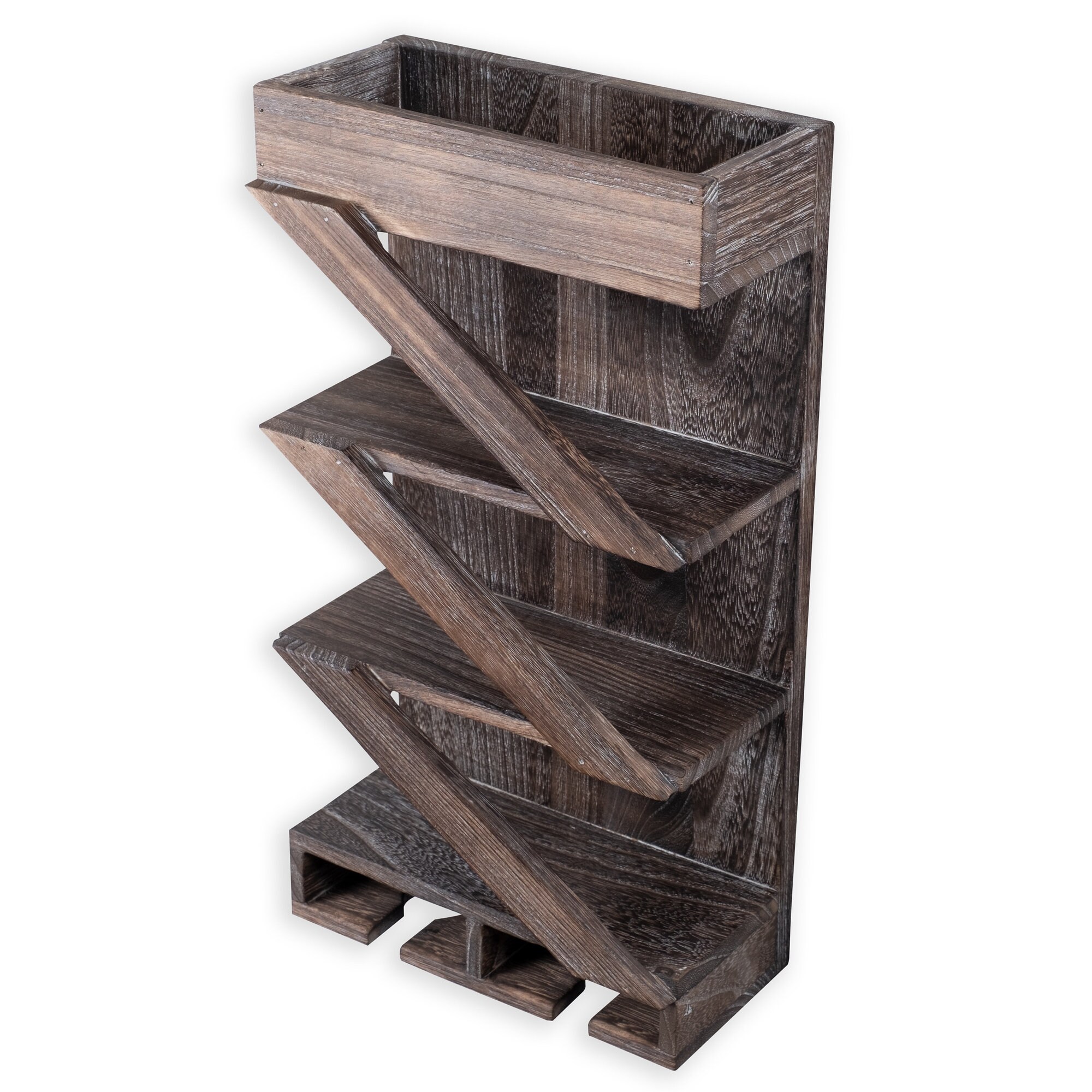 Rustic State Rioja Wall Mounted Wine Rack With Stemware Glass - Etsy