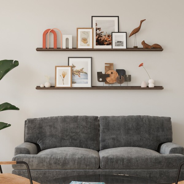 Long Floating Shelves - Etsy