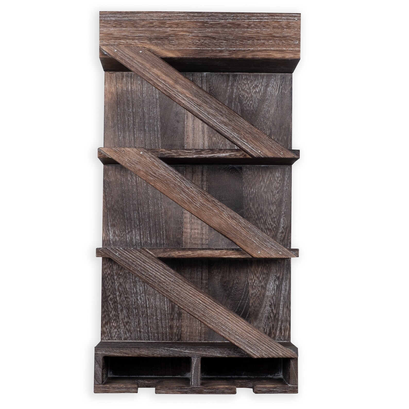 Rustic State Rioja Wall Mounted Wine Rack With Stemware Glass - Etsy