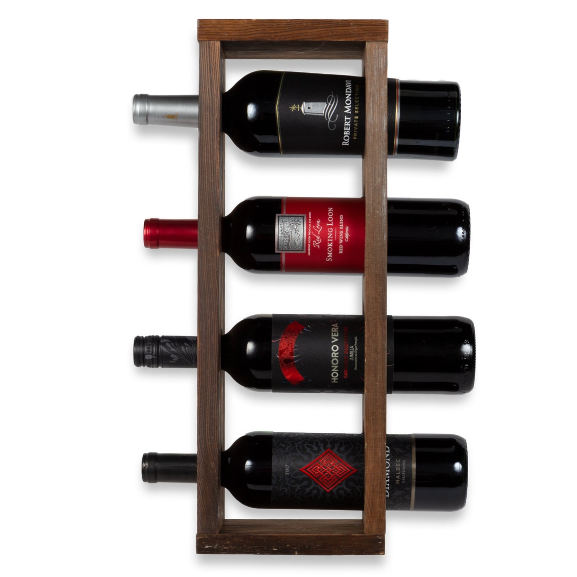 Rustic State Sonoma Solid Wood Wine Rack Table Bottle Holder - Etsy