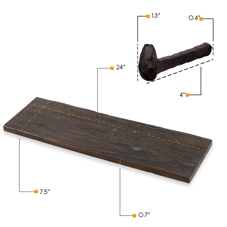 Rustic State Kabat Wall Mount Mudroom Entryway Organizer Wood | Etsy