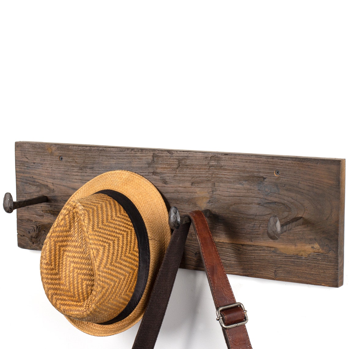 Rustic State Kabat Wall Mount Mudroom Entryway Organizer Wood | Etsy