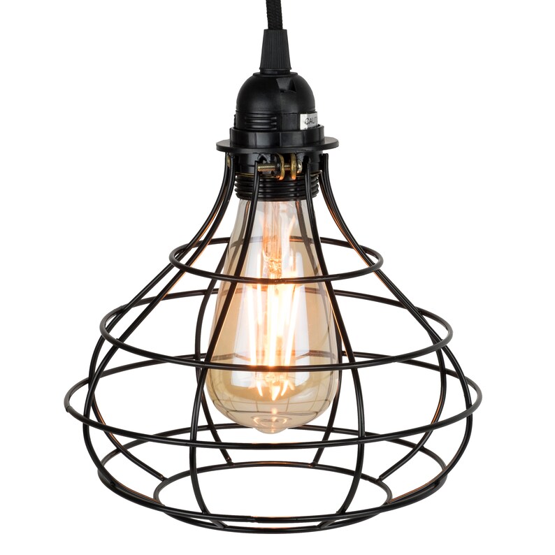 Rustic Design Industrial Look Sphere Pendant Lamp Cage - Etsy